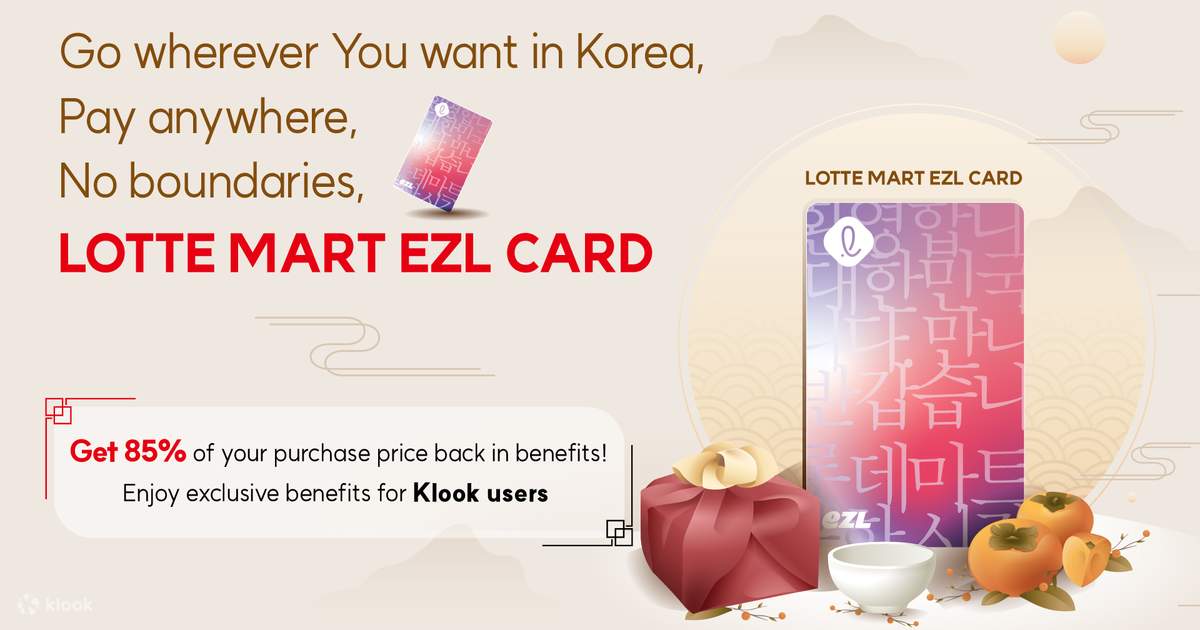 LOTTE MART EZL CARD I Enjoy public transportation and K-Shopping benefits - Klook Stati Uniti